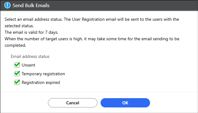 Sending Bulk Emails to Users